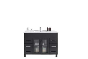 laviva nova 48 - espresso cabinet ceramic basin countertop