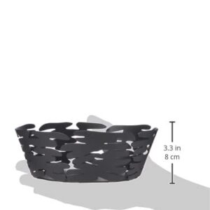 Alessi Barket Round Basket, Ø 18, black