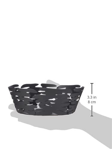 Alessi Barket Round Basket, Ø 18, black