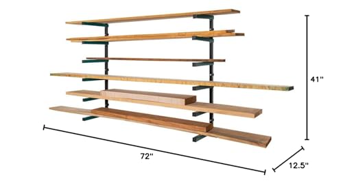 Grizzly Industrial T27630 - Lumber Rack 6-Shelf System