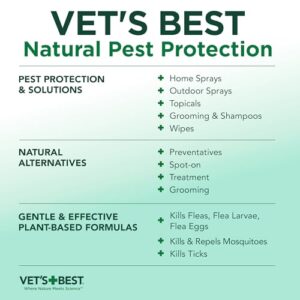 Vet's Best Flea and Tick Repellent Collar for Dogs - Flea and Tick Prevention for Dogs - Plant-Based Ingredients - Small to Large Dog Flea Collar - Up to 20” Neck Size