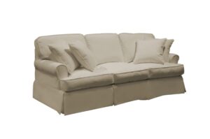 sunset trading horizon sofa, configurable, tan