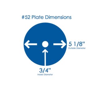 Grinder Plate #52-3/16 Hole - HUB Style