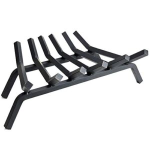 innfinest fireplace log grate 27 inch 6 bar fire grates heavy duty 3/4” wide solid steel indoor chimney hearth outdoor fire place kindling tool pit wrought iron wood stove firewood burning rack holder