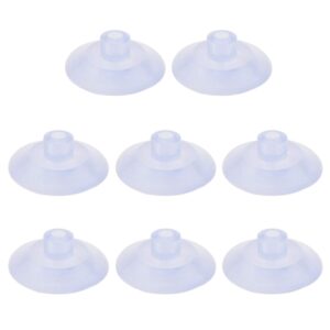 antrader 20mm/0.79" suction cups furniture desk glass rubber anti-collision sucker hanger pads for without hooks, transparent, pack of 8