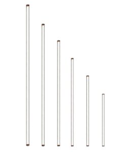 12pcs glass stirring rod stir stick with both ends round - 15.8" 13.8" 12" 10" 8" 6" long - 2 piece for every style -12pcs/pk (12)