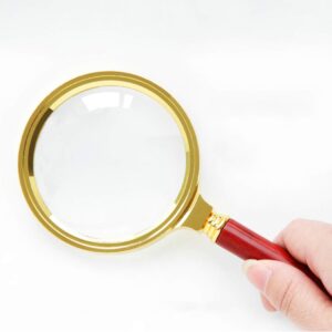 magnifying glass 10x magnification magnifier handheld magnifier for science, reading book, inspection