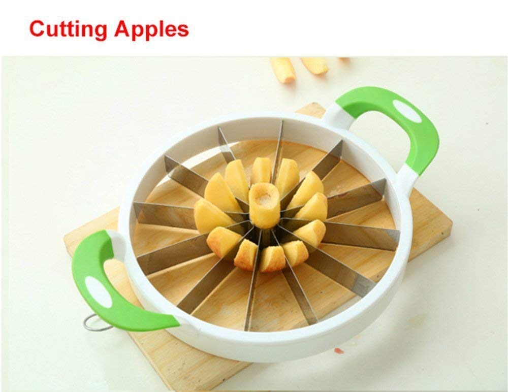 NEX Watermelon Slicer Cutter, Stainless Steel Melon Fruit Round Quickly Cut Tool, Multifunctional Peeler Corer for Cantaloupe Apple Pineapple, Kitchen Slicer Gadget