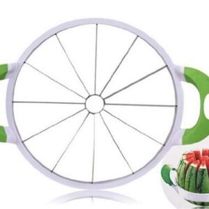 NEX Watermelon Slicer Cutter, Stainless Steel Melon Fruit Round Quickly Cut Tool, Multifunctional Peeler Corer for Cantaloupe Apple Pineapple, Kitchen Slicer Gadget