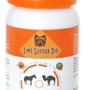 Classic's Lime Sulfur Dip (8 oz - Extra Strength Formula - Safe Solution for Dog, Cat, Puppy, Kitten, Horse