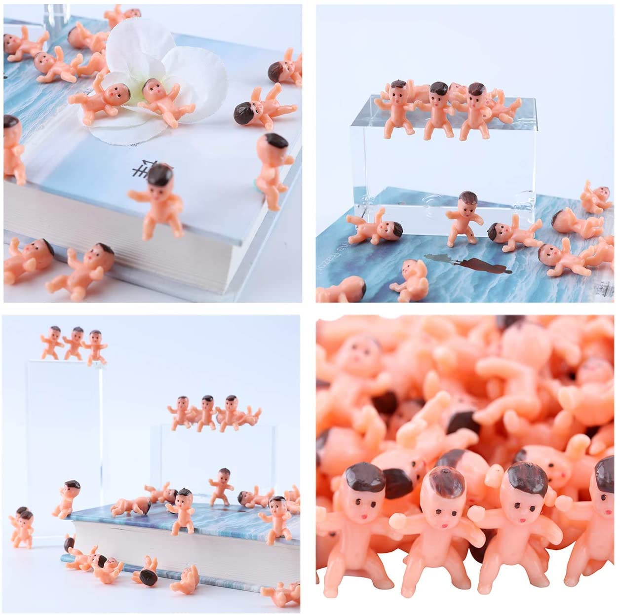 sansheng 200pcs1 Mini Plastic Baby Party Preference Baby Shower, Ice Games, Baby Game Decoration Party