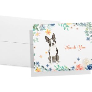 Twigs Paper Thank You Cards Dogs Design - 12 Assorted Dogs Thank You Cards with Envelopes - Made in USA Greeting Card - Eco Friendly Blank Cards and Envelopes - 5.5 x 4.25 Size Appreciation Cards