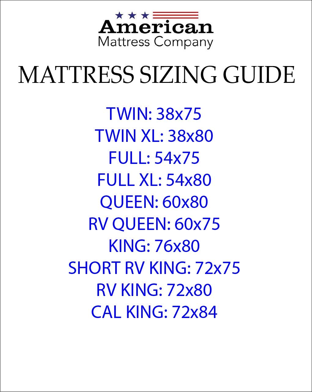 American Mattress Company - 10in American Made Mattress- 100% Made in USA - 20 Year Warranty - CertiPur Foam - Chiropractic Endorsed (48x75)