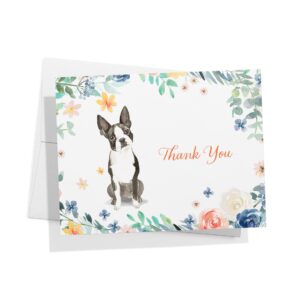 Twigs Paper Thank You Cards Dogs Design - 12 Assorted Dogs Thank You Cards with Envelopes - Made in USA Greeting Card - Eco Friendly Blank Cards and Envelopes - 5.5 x 4.25 Size Appreciation Cards