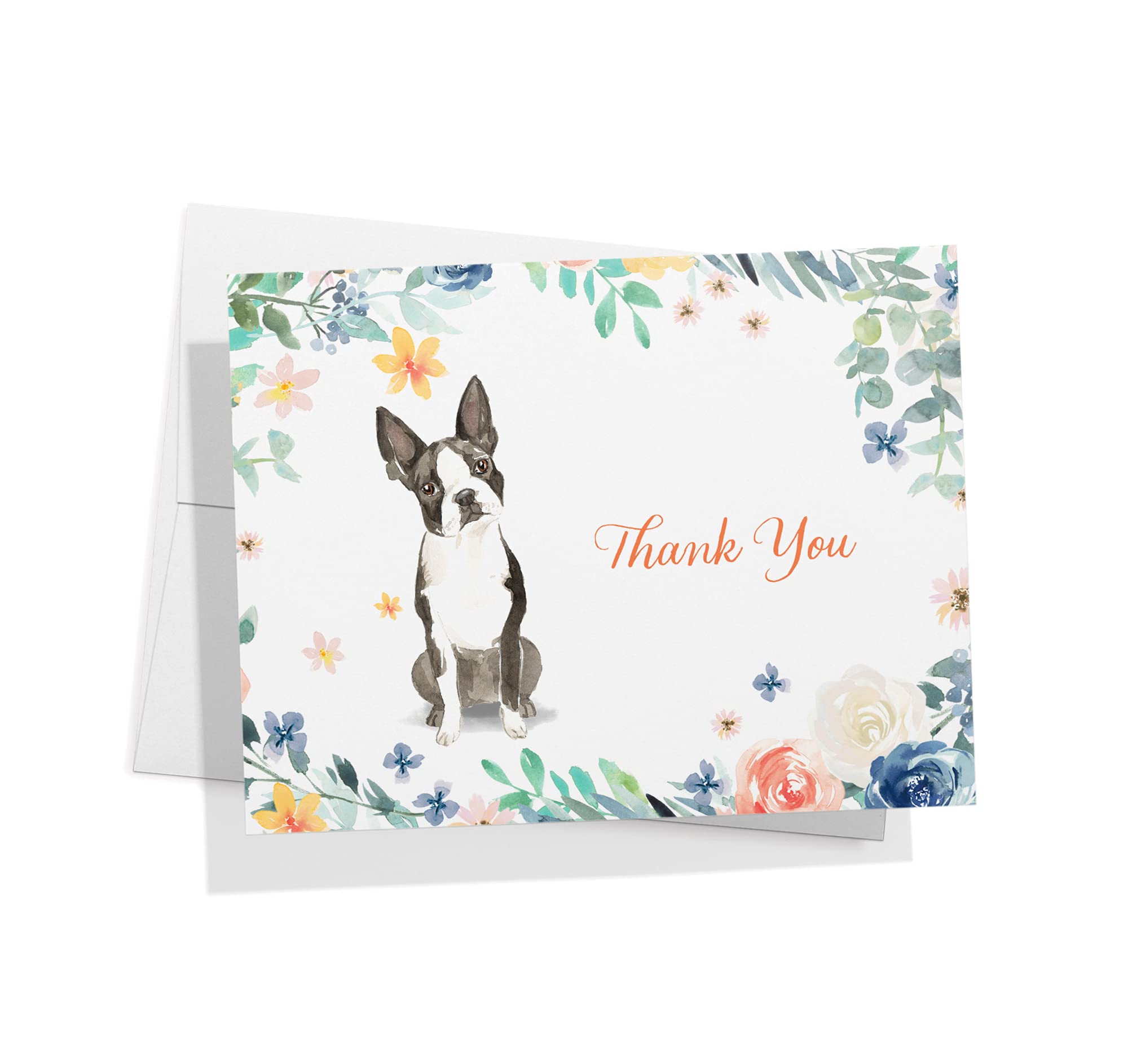 Twigs Paper Thank You Cards Dogs Design - 12 Assorted Dogs Thank You Cards with Envelopes - Made in USA Greeting Card - Eco Friendly Blank Cards and Envelopes - 5.5 x 4.25 Size Appreciation Cards