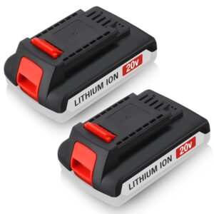 firstpower 3.6ah lbxr20 battery - repalce for black and decker 20v lithium battery, compatible with lbxr20 lb20 lbx20 lbx4020 lb2x4020 tools (2 packs)