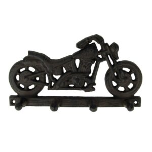 tg,llc treasure gurus metal motorcycle wall hook biker gear helmet key holder garage keyring hanger