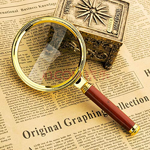 Magnifying Glass 10x Magnification Magnifier Handheld Magnifier for Science, Reading Book, Inspection