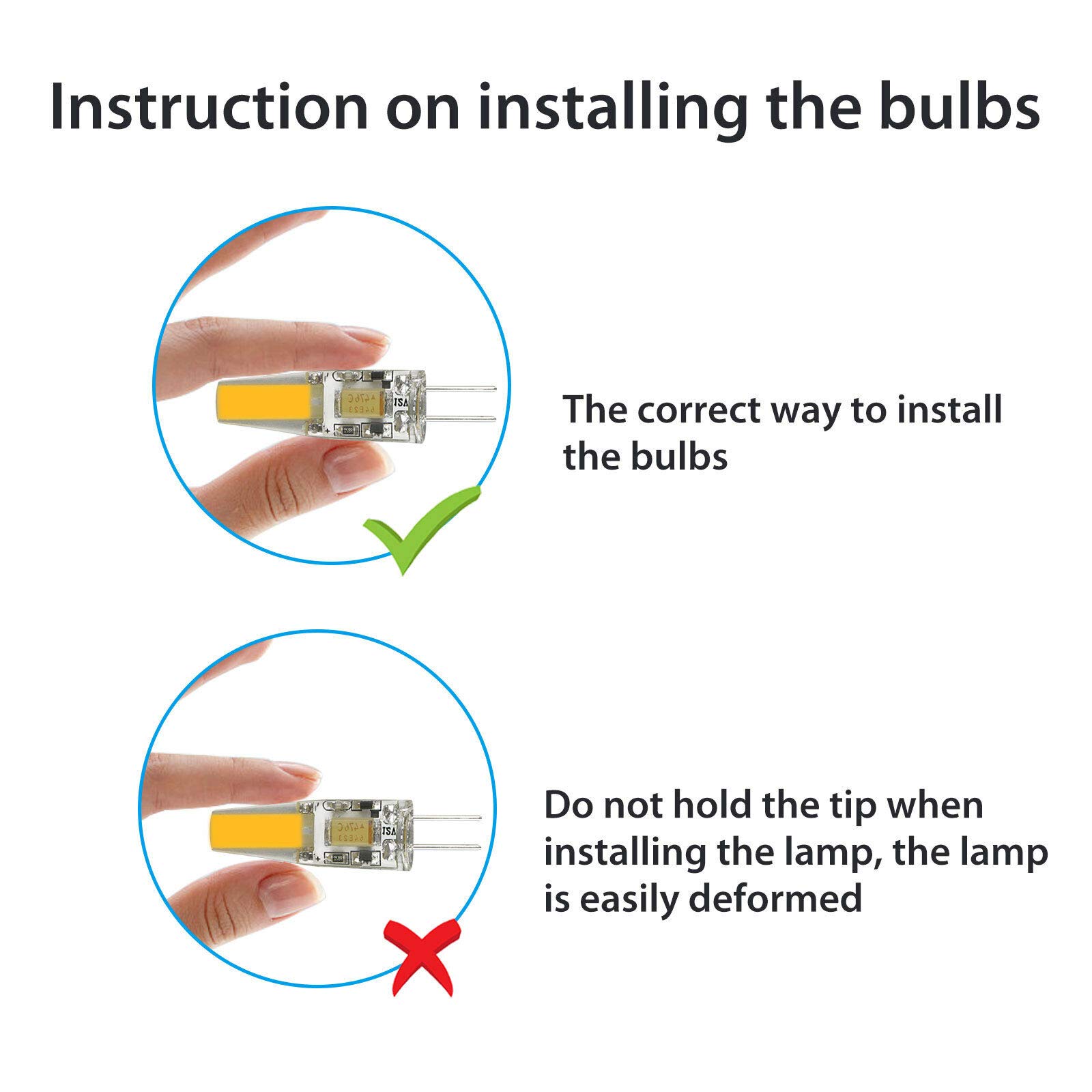 Lxcom Lighting G4 LED Bulb 12V Bi-Pin Base 1.5W LED COB Light Bulbs (10 Pack) 10W Halogen Replacement Warm White 3000K T3 G4 Base No Flicker for Under Cabinet Puck Light Landscape