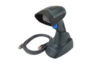 datalogic quickscan qd2430 handheld 2d barcode scanner, includes base stand (autosense) and usb cable