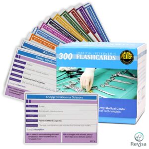 Surgical Instrumentation Flash Cards for Technologists Exam, Medical Students, Operating Room Nurses - Illustrated Instrument Index Cards for General Surgery Ob/GYN Cardio ,Orthopedics, Vascular 2