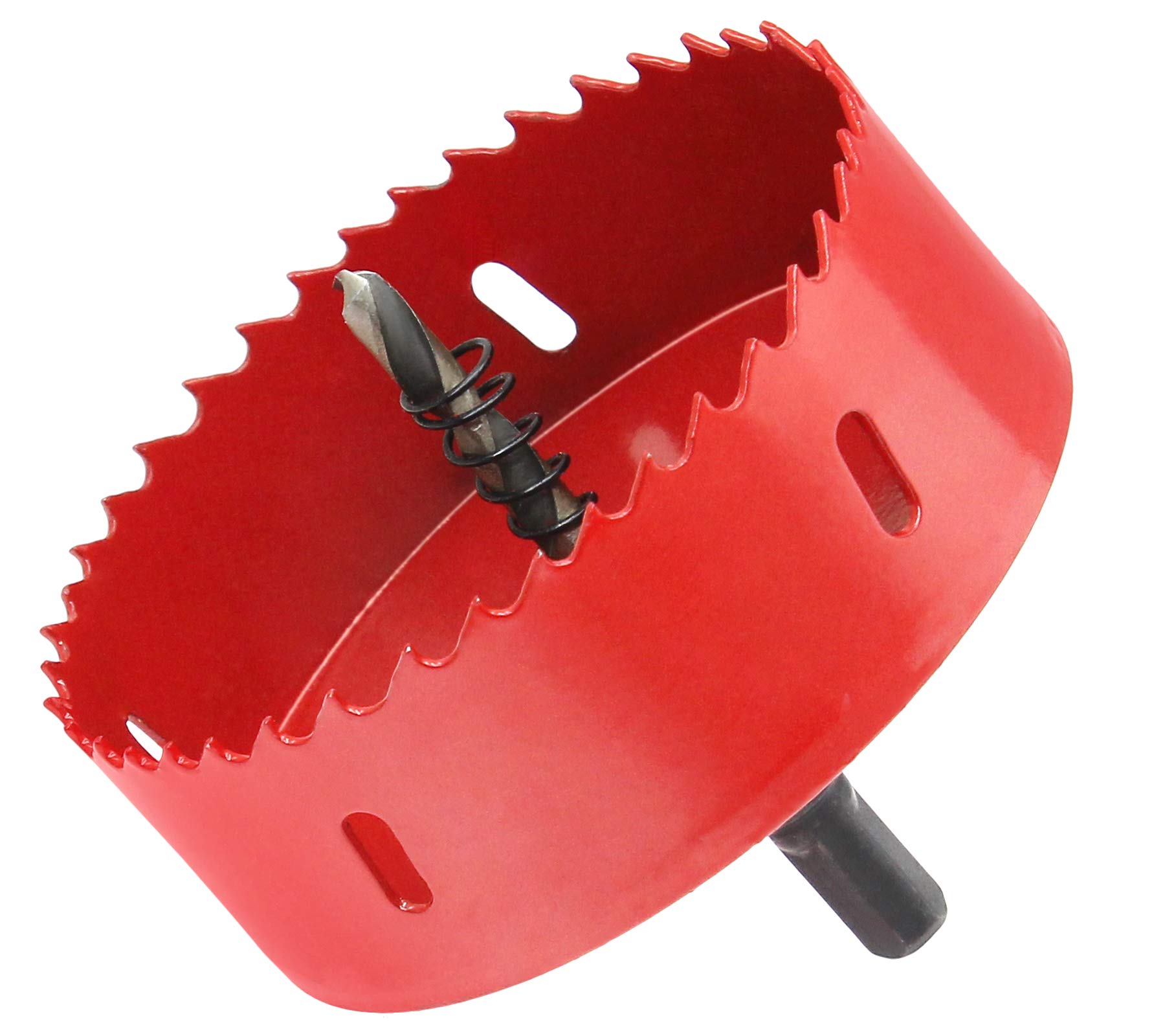 Luomorgo 100mm/4 Hole Saw, 1.4 inch Cutting Depth HSS Bi-Metal Hole Cutter for Wood Cornhole Boards Plastic Drywall & Metal Sheet