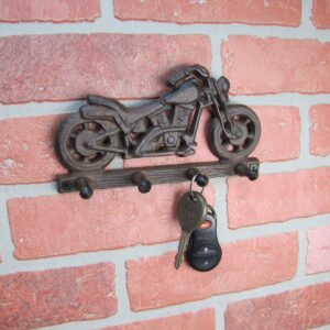 TG,LLC Treasure Gurus Metal Motorcycle Wall Hook Biker Gear Helmet Key Holder Garage Keyring Hanger