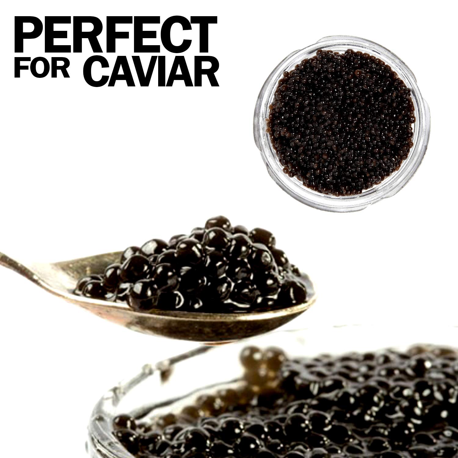 Caviar Line Small Mini Glass Jars With Tin Lids - 24 pack x 1.75 oz – All Purpose Empty Storage Jars