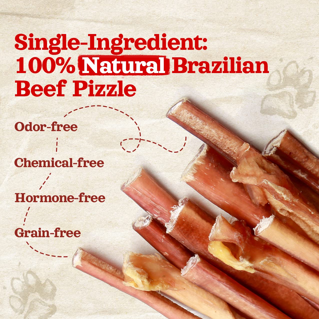 Natural Farm Thin Bully Sticks (6 Inch, 25 Pack), Natural Dog Dental Treats, Grain-Free, Preservative-Free, Low-Fat, & Fully Digestible - Best for Small, Senior or Light Chewers