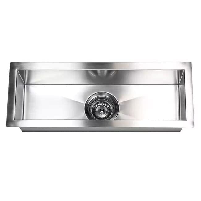 23-Inch Stainless Steel 16 Gauge Undermount Kitchen Prep Island Bar Sink