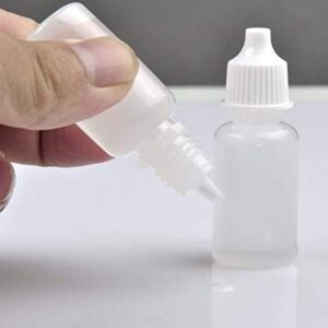 LASSUM 10PCS 15ml Empty Plastic Dropper Bottle Squeezable Eye Liquid Dropper Bottles Small Dropper