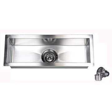 23-Inch Stainless Steel 16 Gauge Undermount Kitchen Prep Island Bar Sink