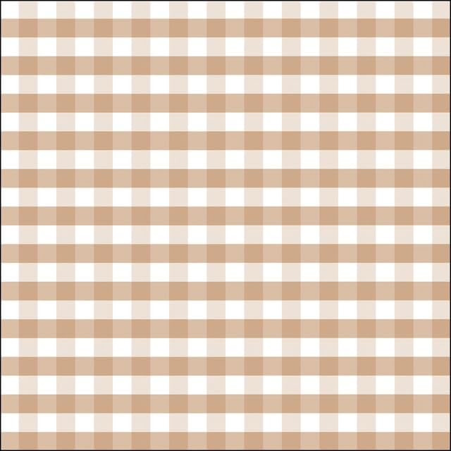 Havercamp Khaki and White Plaid Table Cover |1 Pack | 54" x 108" | Classic Plaid Collection | Great for Picnic, Barbecue, Cookout, Lumberjack Theme, Playground