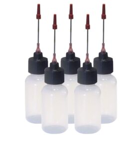 liberty products 5-1oz plastic squeeze bottles 1.5" stainless applicators