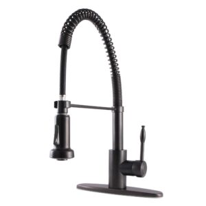 kingston brass gsy8885nkl nustudio pre-rinse kitchen faucet, oil rubbed bronze