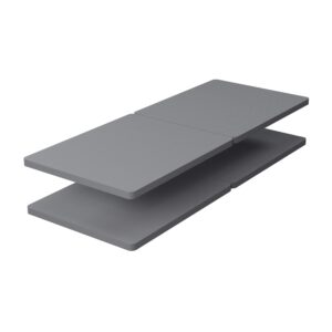 mayton 1.5-inch split fully assembled bunkie board for mattress/bed support, queen grey.