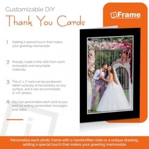 iFrame Self-Standing Greeting Card With Insert picture Frame | Genuine Matboard Cards And Envelopes | Hold 4 x 6 Inch Photo | Customizable For Holiday, Thank You Cards And Graduation Card (Pack Of 15)