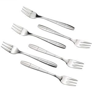 eagrye 12-piece stainless steel tasting fork/ 3-tine for dessert, appetizer