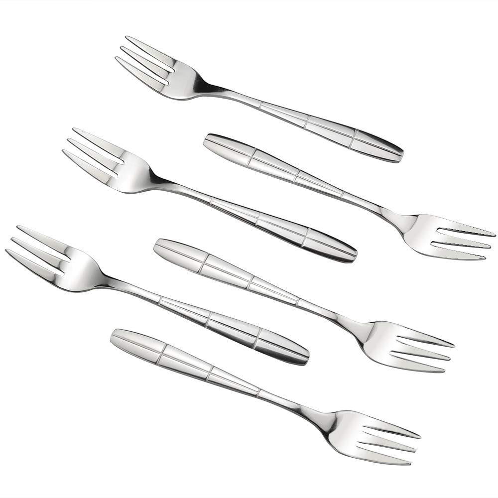 Eagrye 12-Piece Stainless Steel Tasting Fork/ 3-Tine for Dessert, Appetizer