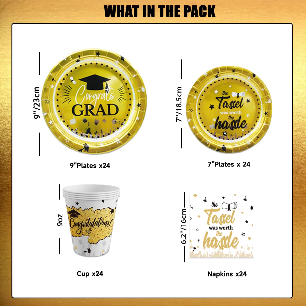 2025 Graduation Party Decorations - Graduation Decorations Class of 2025, Graduation Party Supplies. Graduation Plates and Napkins 2025 for 24 Guests