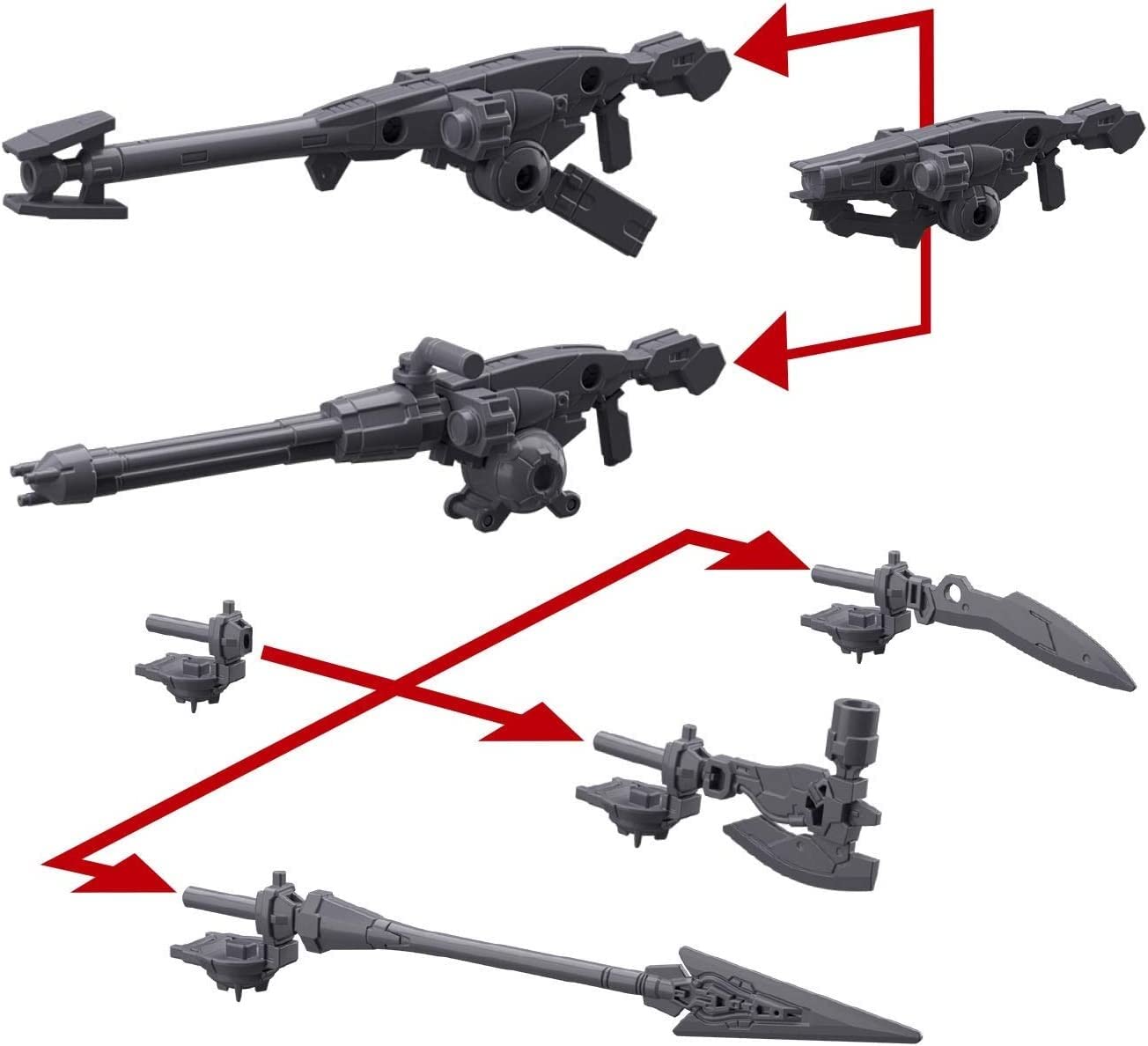 Bandai Hobby - 30 Minute Missions - #02 Option Weapon 1 for Portanova, Bandai Spirits 30 MM Option Weapon Model Kit