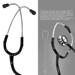 RCSP Aluminium Dual Head Stethoscope for doctors and Medical students | light weight Chest Piece with Flexible Latex Free Tube & Soft Sealing Ear Knobs