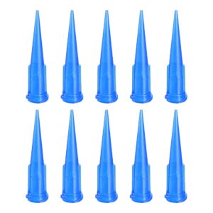 uxcell industrial blunt tip tapered dispensing fill needle 22g x 1.26 inches blue 10pcs