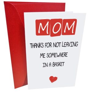 Colormoon Funny Mother's Day Card, Mothers Day Card, Funny Card for Mum, Funny Birthday Card for Mum