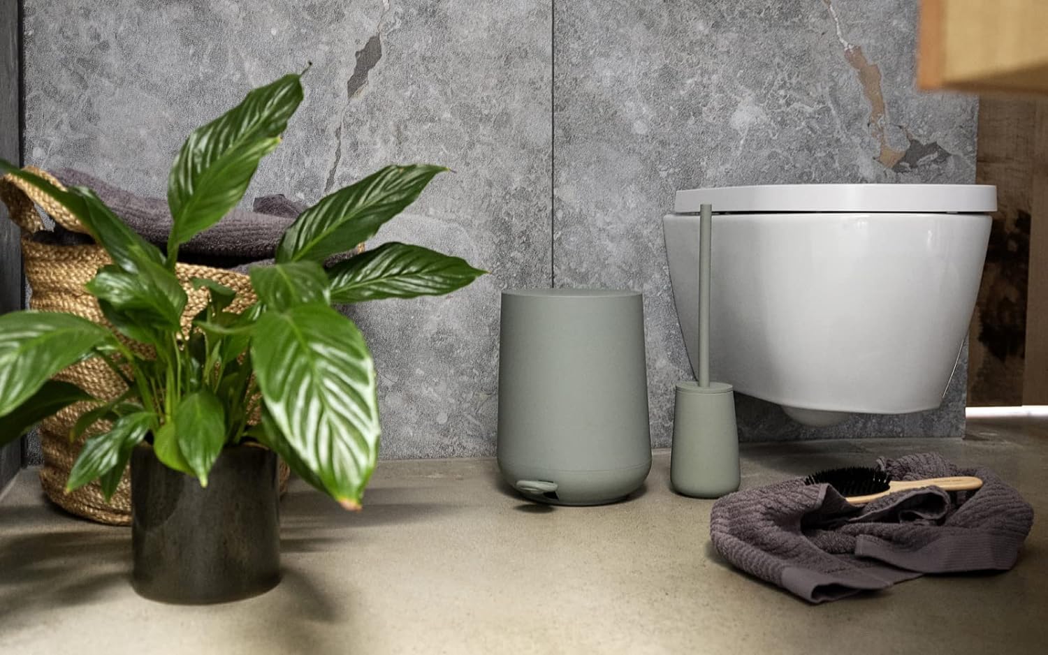 ZONE DENMARK Modern Elegance Nova Bathroom Bin, Cosmetic Bin, and Waste Bin - Sleek Design for Stylish Bathrooms and Efficient Waste Management