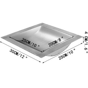 Mophorn 304 Stainless Steel Drop-in Deal Tray 12" Deep x 10" Wide x 1.6" High Brushed Finish for Cash Register Window