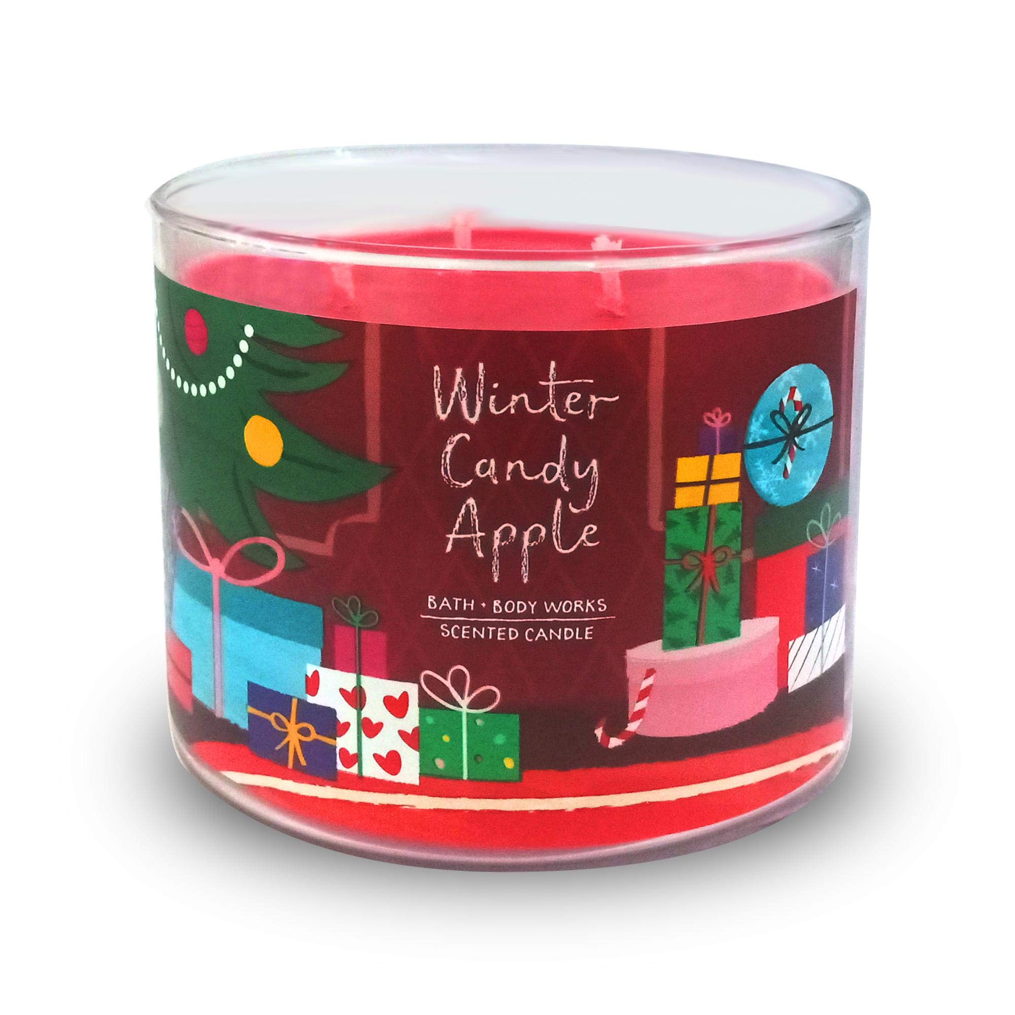 Bath & Body Works 3-Wick WINTER CANDY APPLE Scented Candle (Winter 2018)