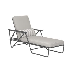 novogratz 88063cwg1e poolside gossip collection, connie outdoor chaise lounge, gray