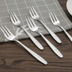 Eagrye 12-Piece Stainless Steel Tasting Fork/ 3-Tine for Dessert, Appetizer