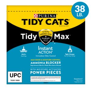 Purina Tidy Cats Clumping Cat Litter, Tidy Max Instant Action Multi Cat Litter - 38 lb. Box